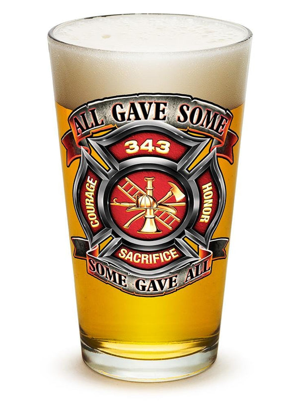 Firefighter Glassware | Fireman Pint, Pilsner, Shot & Tankard Glasses ...