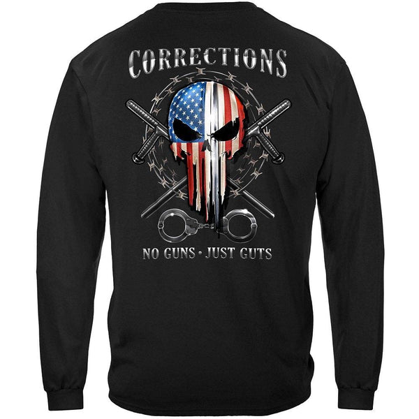 Skull of Freedom Corrections Officer Premium Long Sleeves - Shop Erazor ...