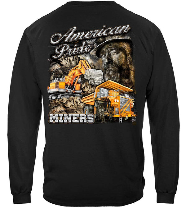 American Pride Miners Premium Hooded Sweat Shirt - Shop Erazor Bits