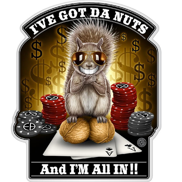 Got the Nutz Poker Premium Reflective Decal - Shop Erazor Bits
