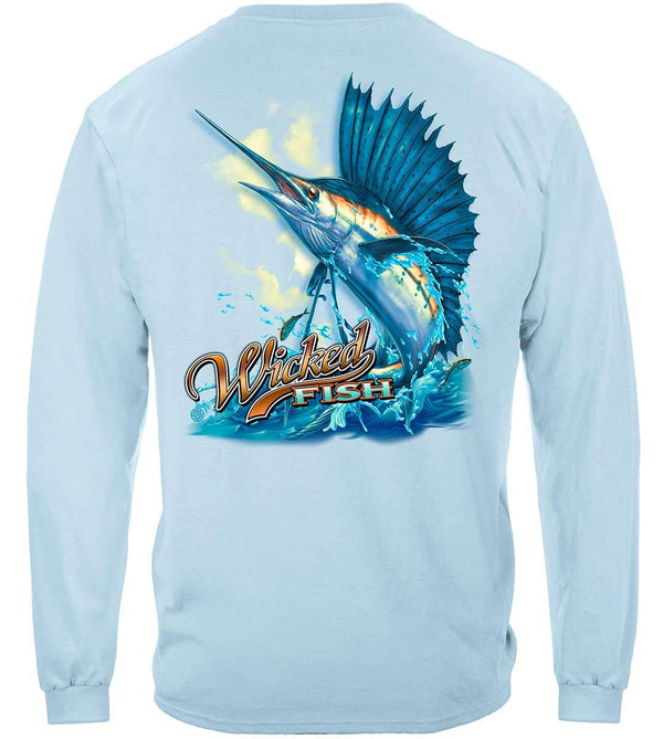 Wicked Fish Sail Fish Premium T-Shirt - Shop Erazor Bits